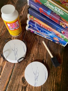 DIY Disney Decoupage Drink Coasters – Whole Heartily