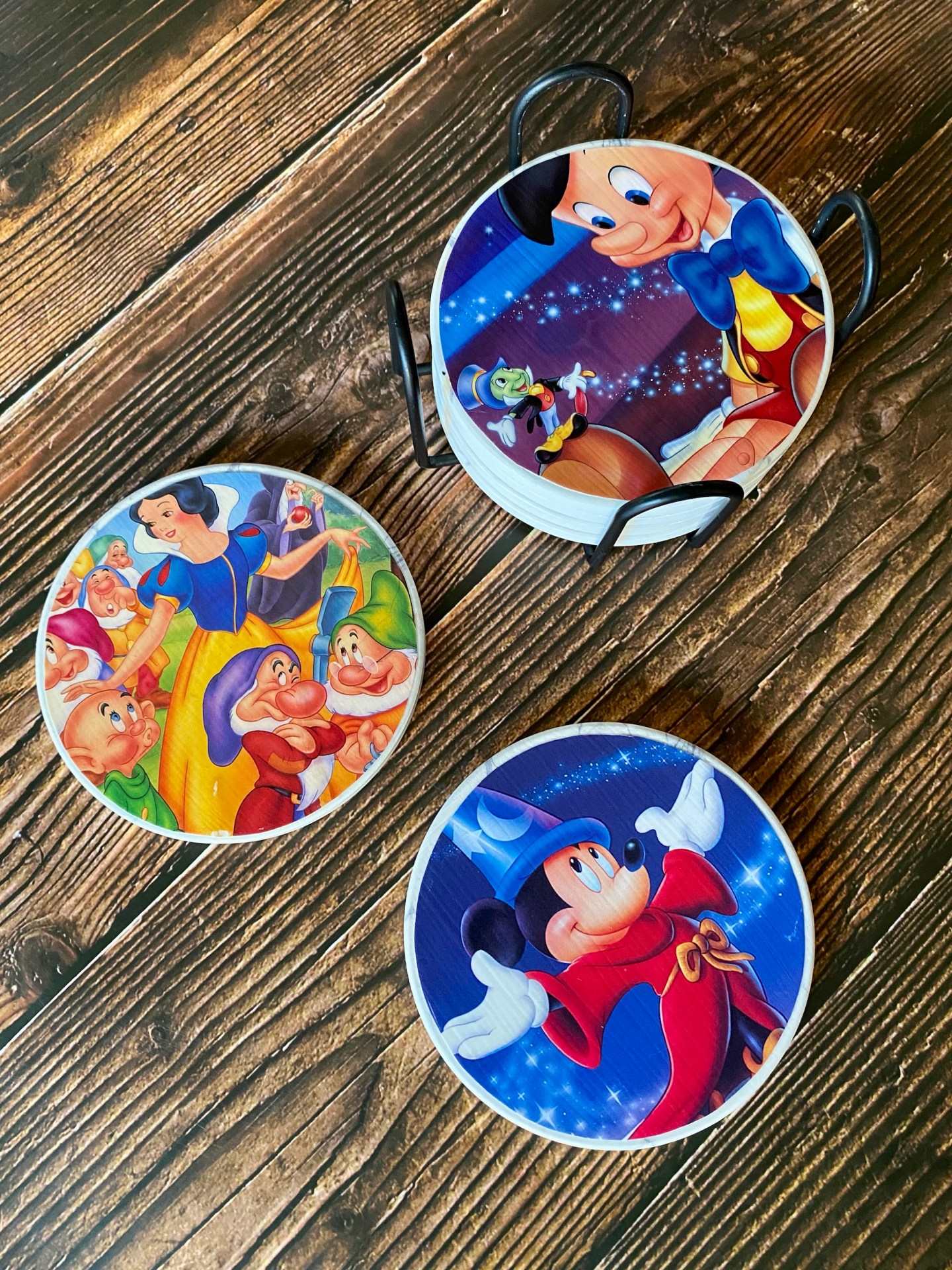 DIY Disney Decoupage Drink Coasters – Whole Heartily