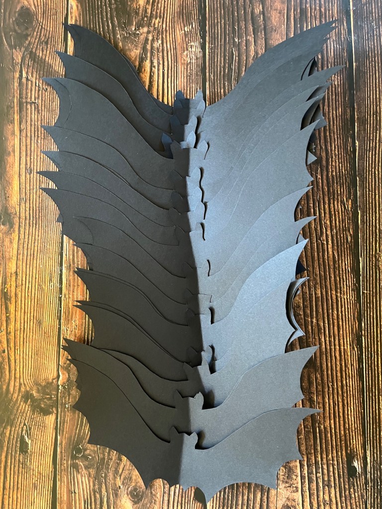 DIY – Paper Bat Halloween Decorations – Whole Heartily