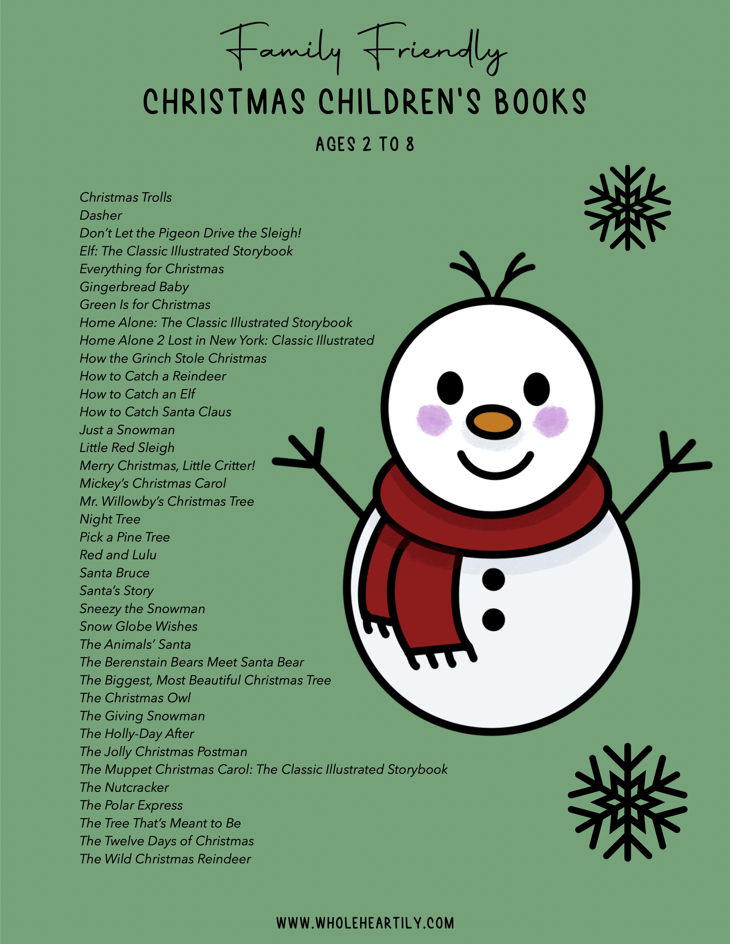 Family Friendly Christmas Children’s Books – Ages 2 to 8 – Whole Heartily